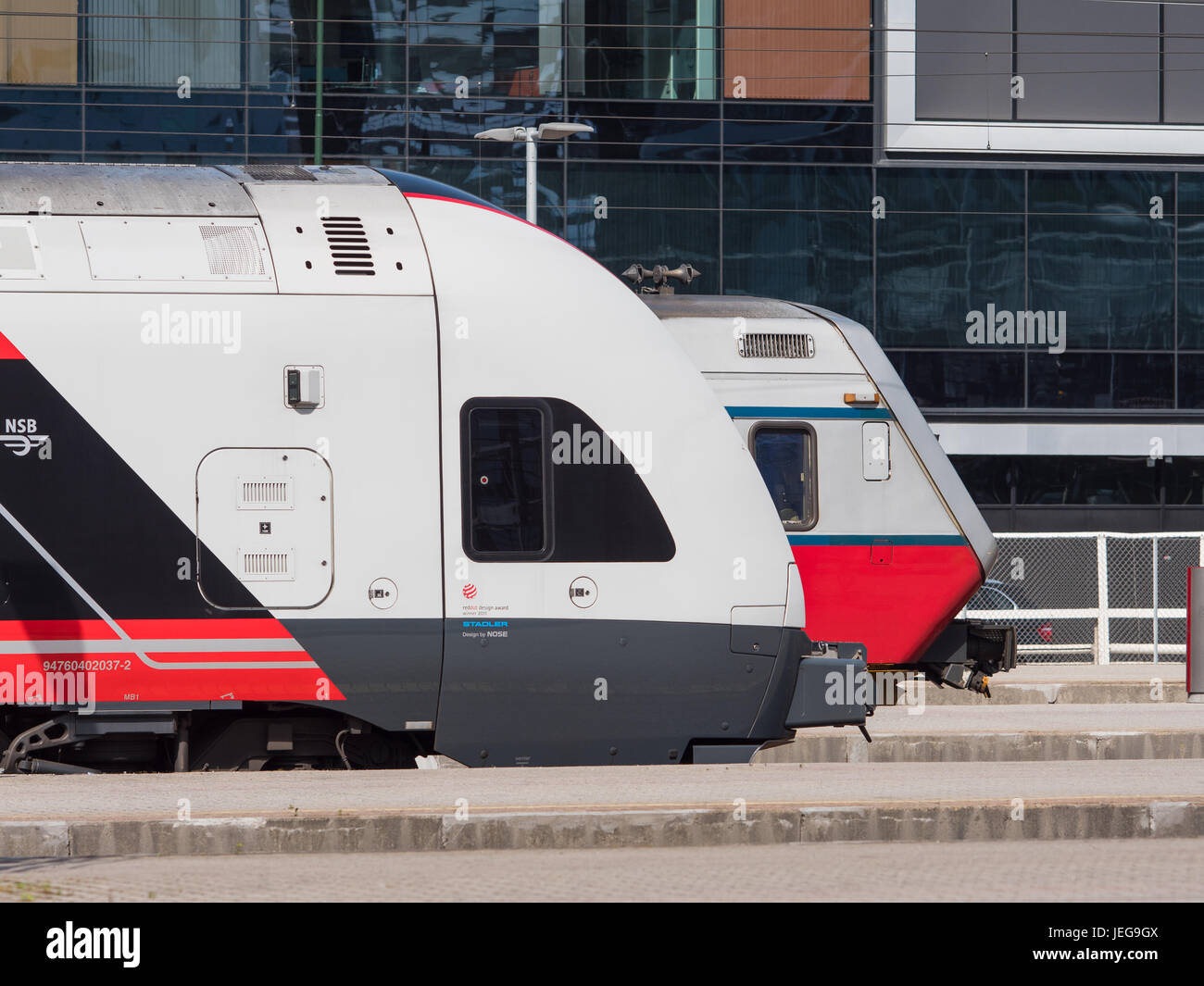 Front section of a Stadler Flirt, NSB Type 74 or 75, the newest and ...
