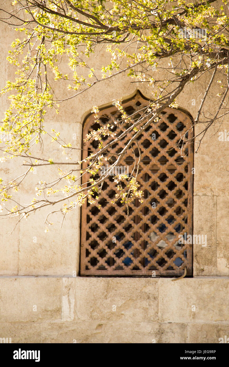 Old window Architecture from the Ottoman times In Istanbul Stock Photo ...
