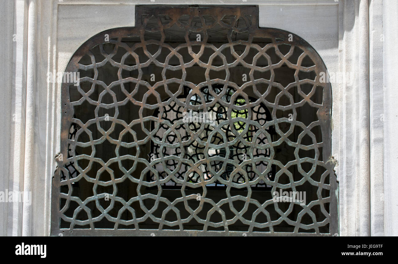 Example of Ottoman art patterns applied on metals Stock Photo - Alamy