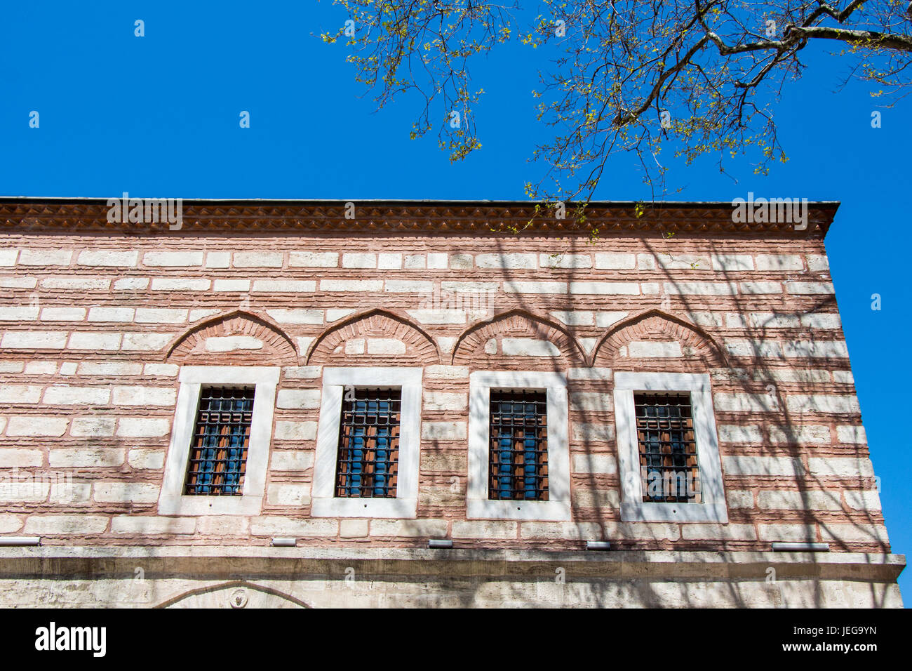 Old window Architecture from the Ottoman times In Istanbul Stock Photo ...