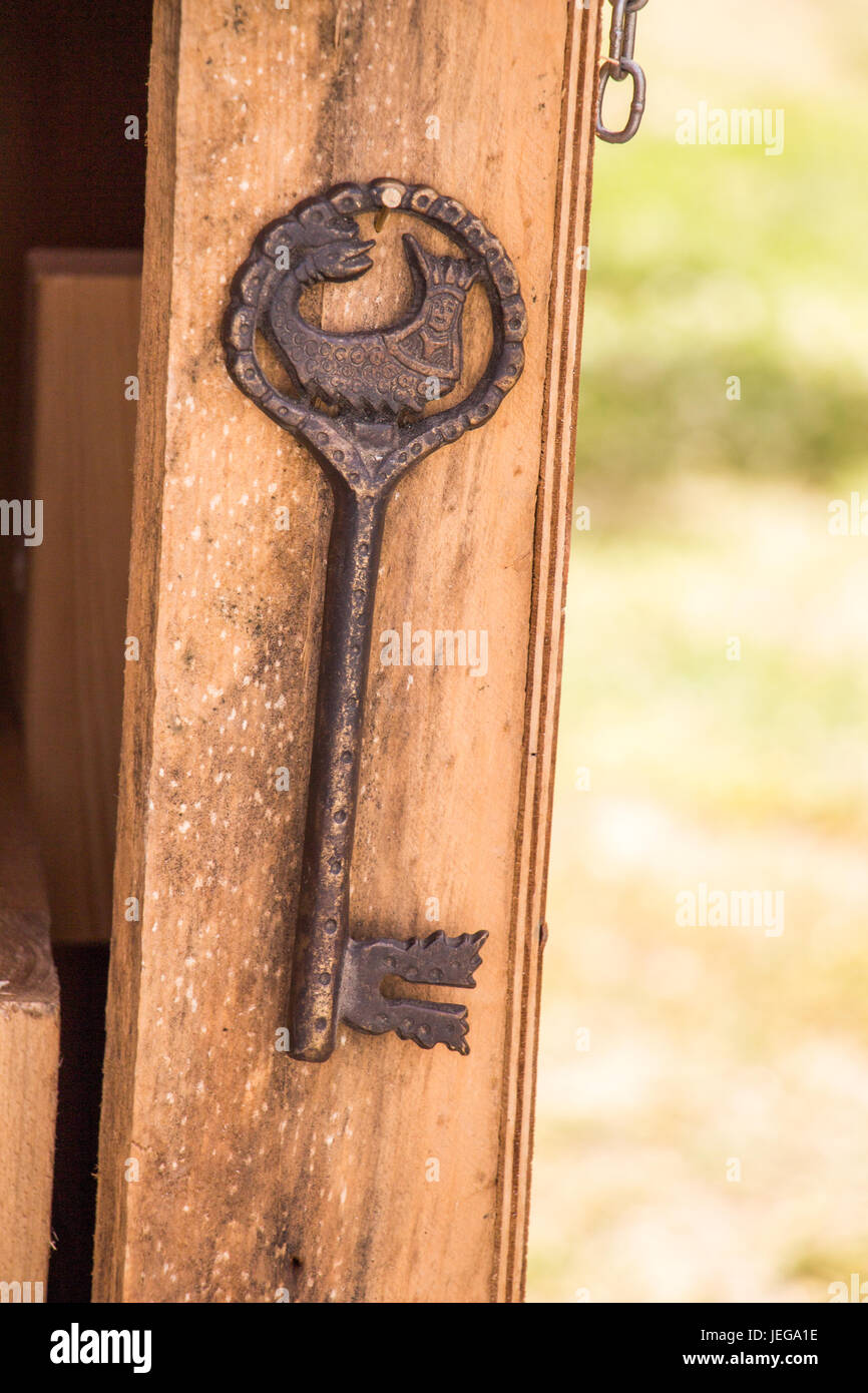 Plenty of Retro styled golden color keys Stock Photo - Alamy