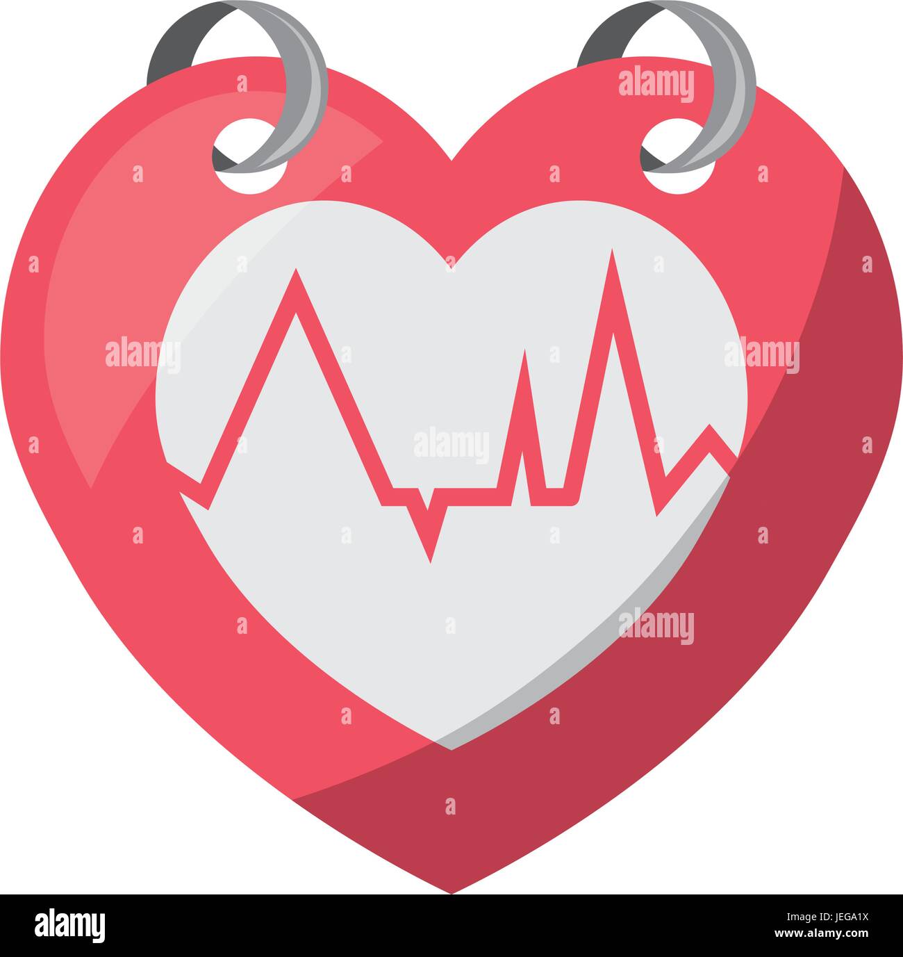 Heartbeat count red Stock Vector Image & Art - Alamy