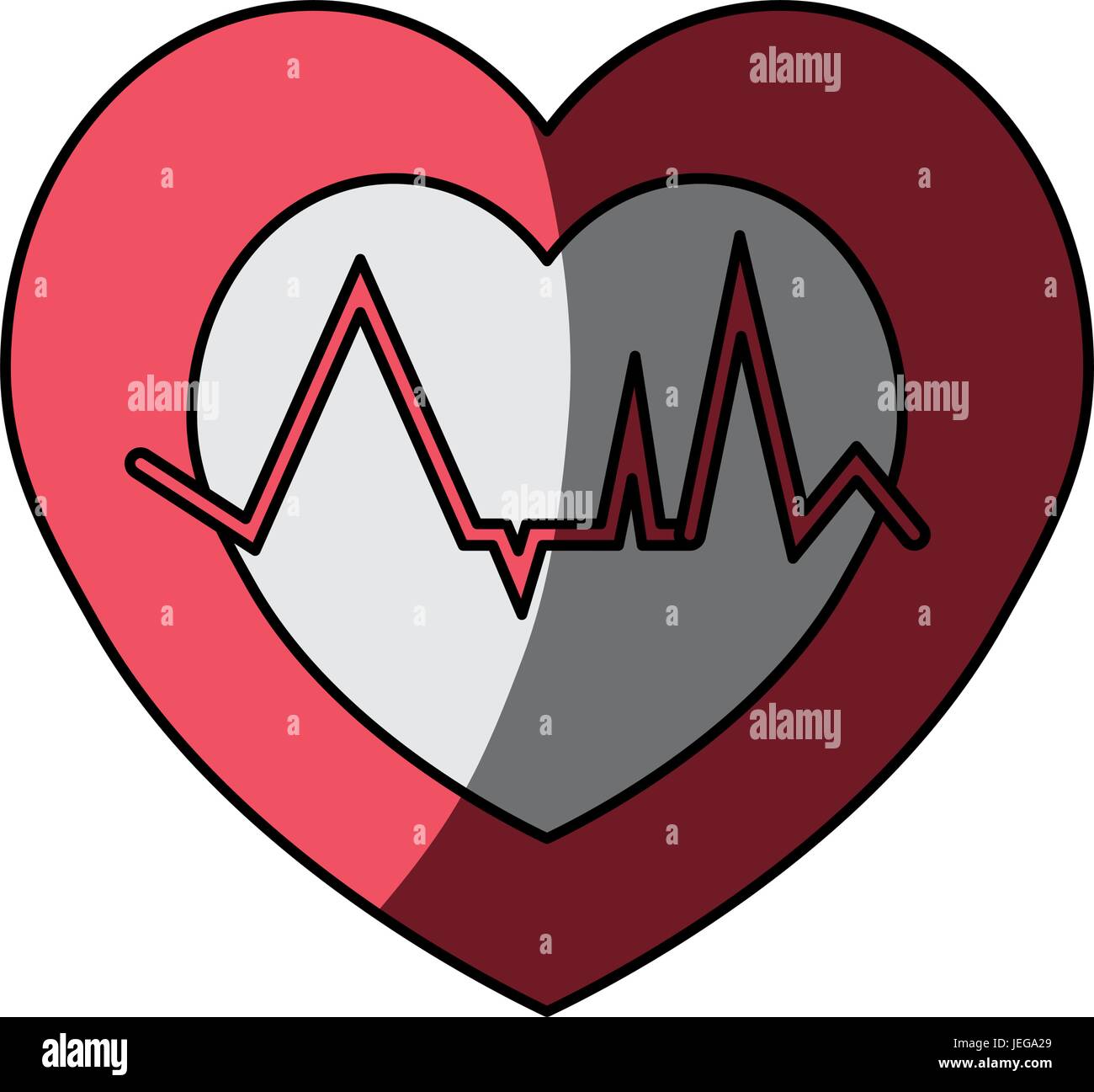 Heartbeat count red Stock Vector Image & Art - Alamy