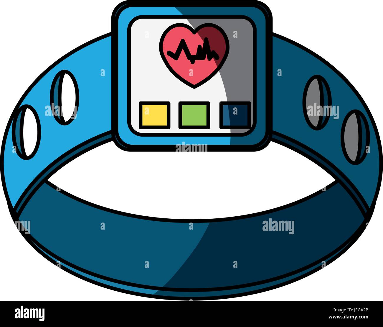 Heart rate monitor portable Stock Vector Images - Alamy