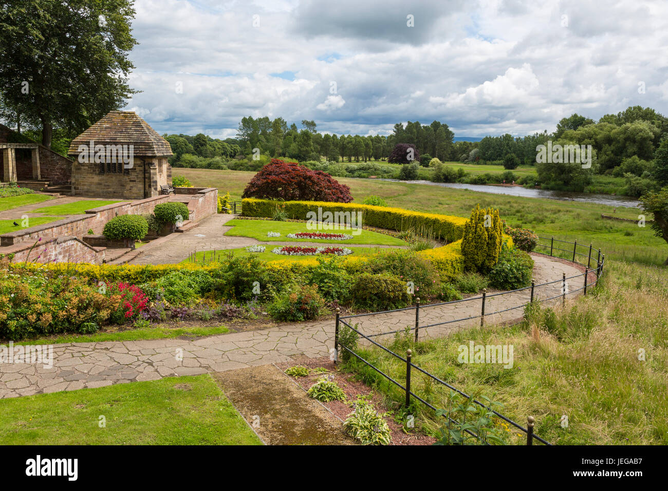 Carlisle, England. Rickerby Park, Eden River in Background Stock Photo ...