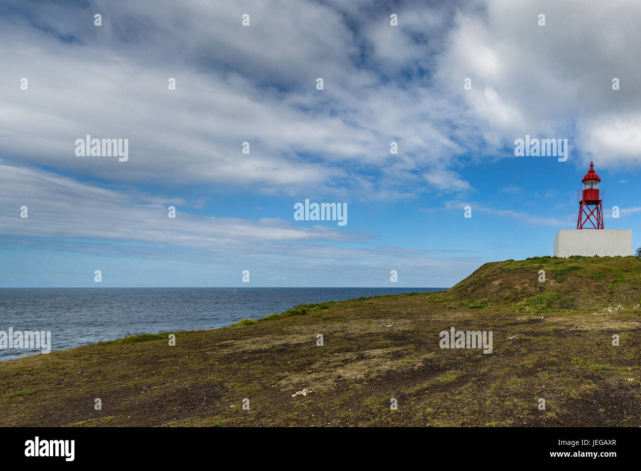 Lighthouse and small port hi-res stock photography and images - Alamy