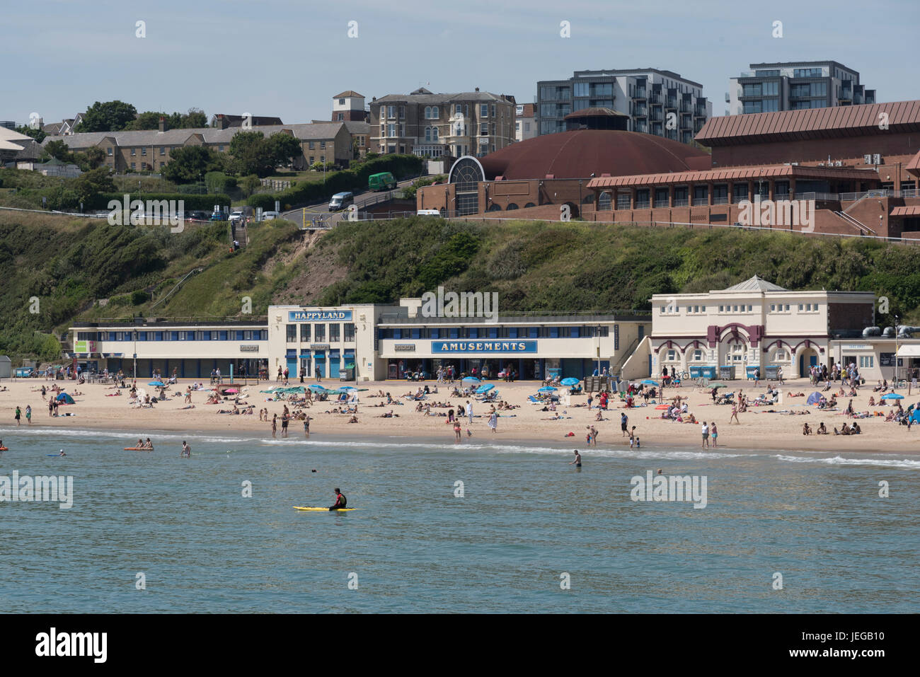 Amusement arcade overlooking the seafront in Bournemouth a popular ...