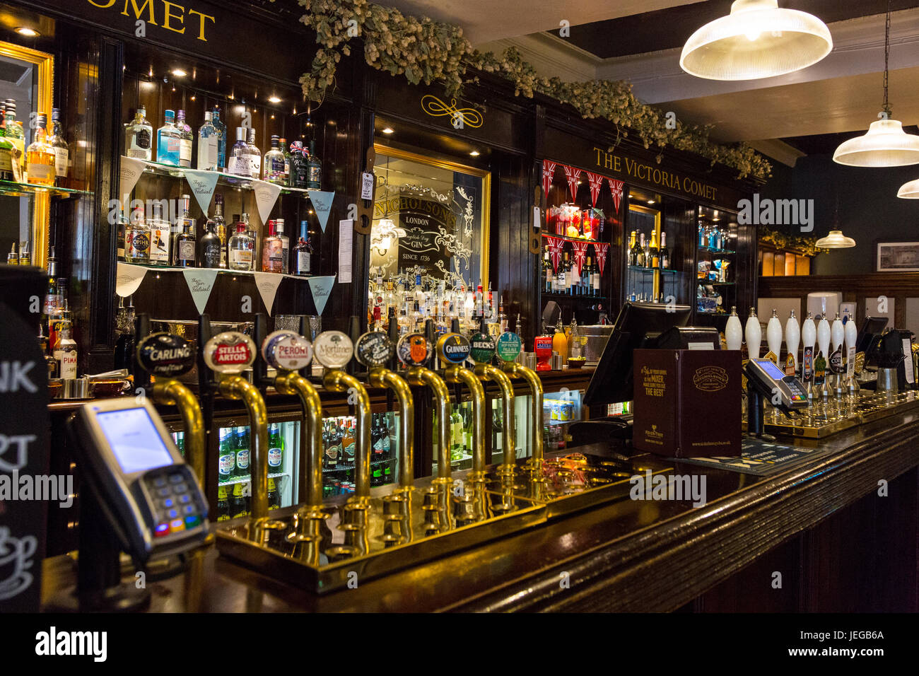 Newcastle-upon-Tyne, England, UK. Nicholson's The Victoria Comet Pub ...
