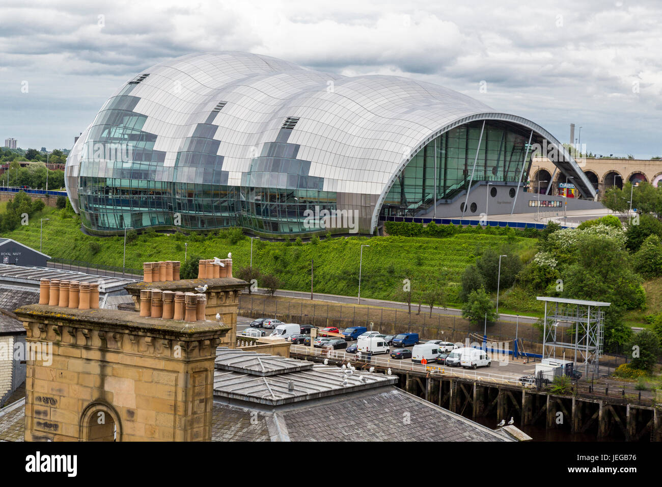 Newcastle-upon-Tyne, England, UK. The Sage Concert Venue in Gateshead ...