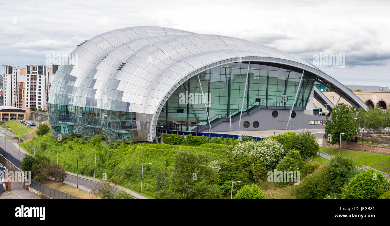 Newcastle-upon-Tyne, England, UK. The Sage Concert Venue in Gateshead ...