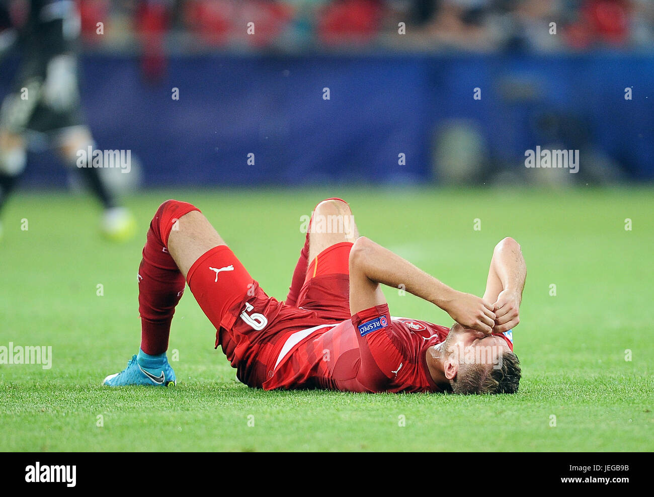 Tomas Chory during the UEFA European Under-21 match between Czech ...