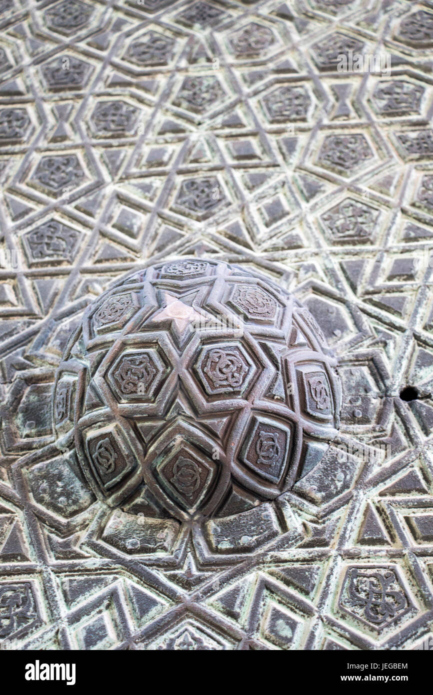 Example of Ottoman art patterns applied on metals Stock Photo - Alamy