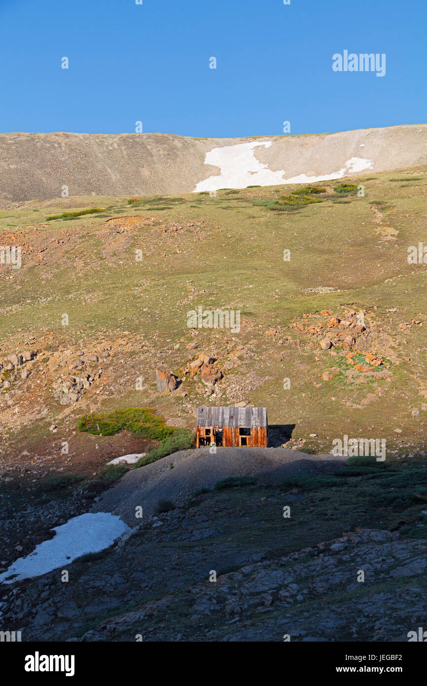 Abandoned mining building on Mount Sherman in Colorado Stock Photo - Alamy
