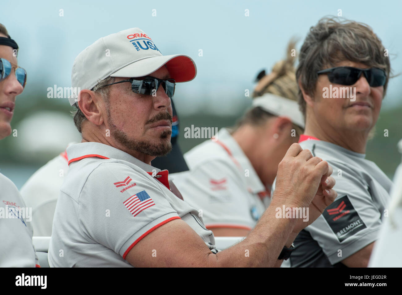The Great Sound, Bermuda, 24th June 2017, Oracle Team USA owner , Larry ...