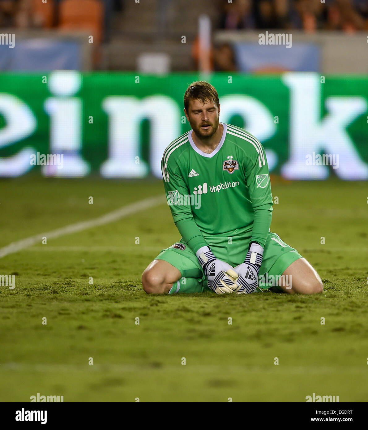 Houston, TX, USA. 23rd June, 2017. Houston Dynamo goalkeeper Joe Willis ...