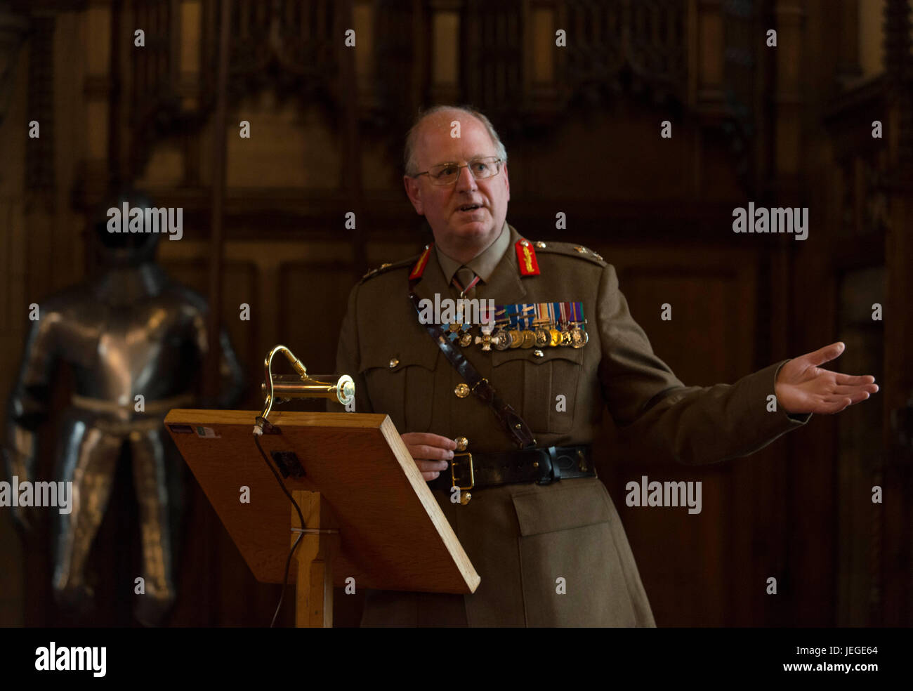 Edinburgh, UK. 24th Jun, 2017. General Mike Riddell-Webster CBE DSO ...
