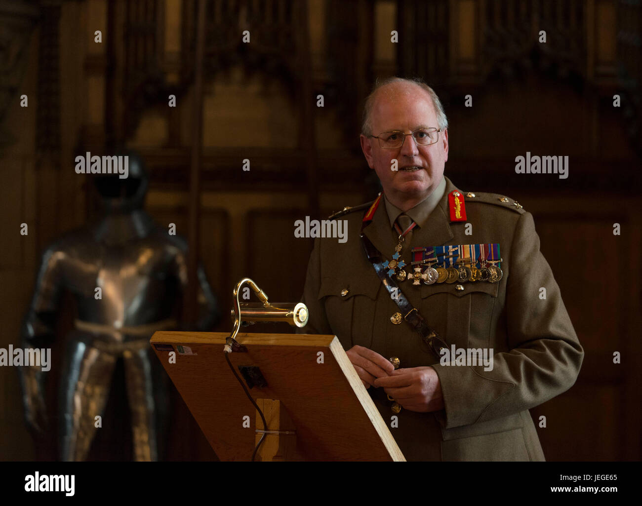 Edinburgh, UK. 24th Jun, 2017. General Mike Riddell-Webster CBE DSO ...