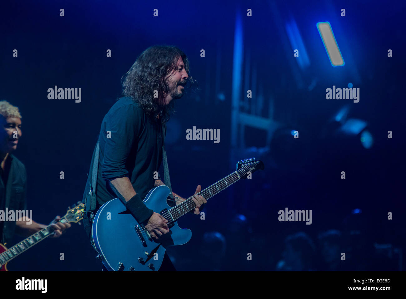 Glastonbury, Somerset, UK. 24th June, 2017. The Foo Fighters play the ...