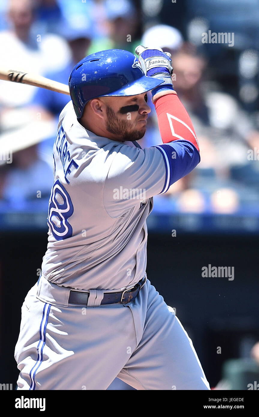 Kansas City, Missouri, USA. 24th June, 2017. Toronto Blue Jays left ...