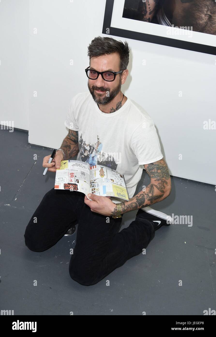 New York, NY, USA. 24th June, 2017. Brian Anderson at a public ...