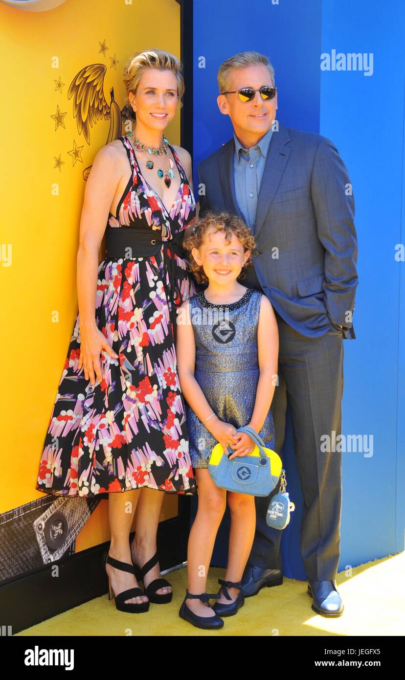 Los Angeles, USA. 24th June, 2017. Kristen Wiig, Nev Scharrel, Steve ...