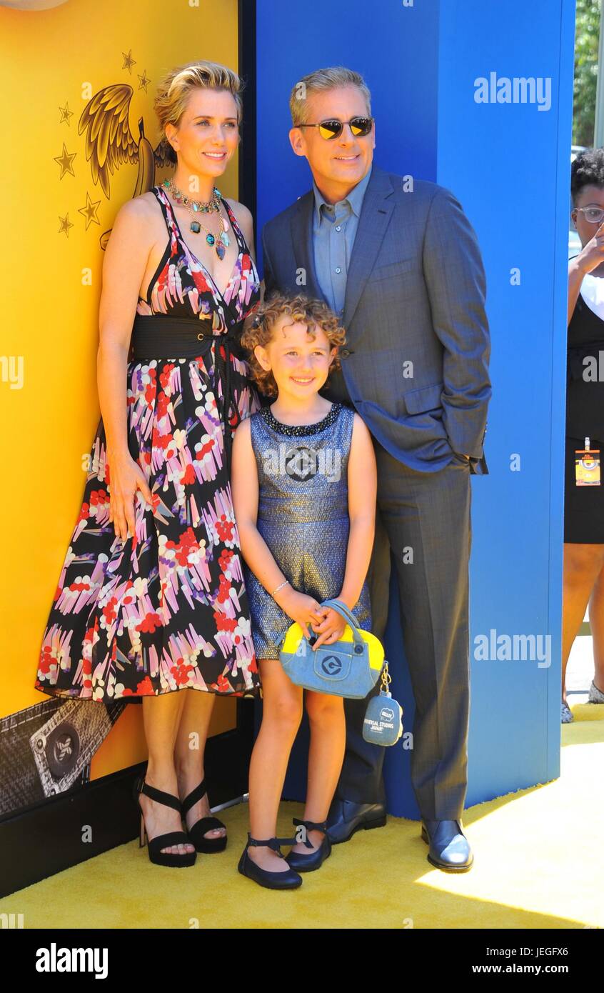 Los Angeles, USA. 24th June, 2017. Kristen Wiig, Nev Scharrel, Steve ...