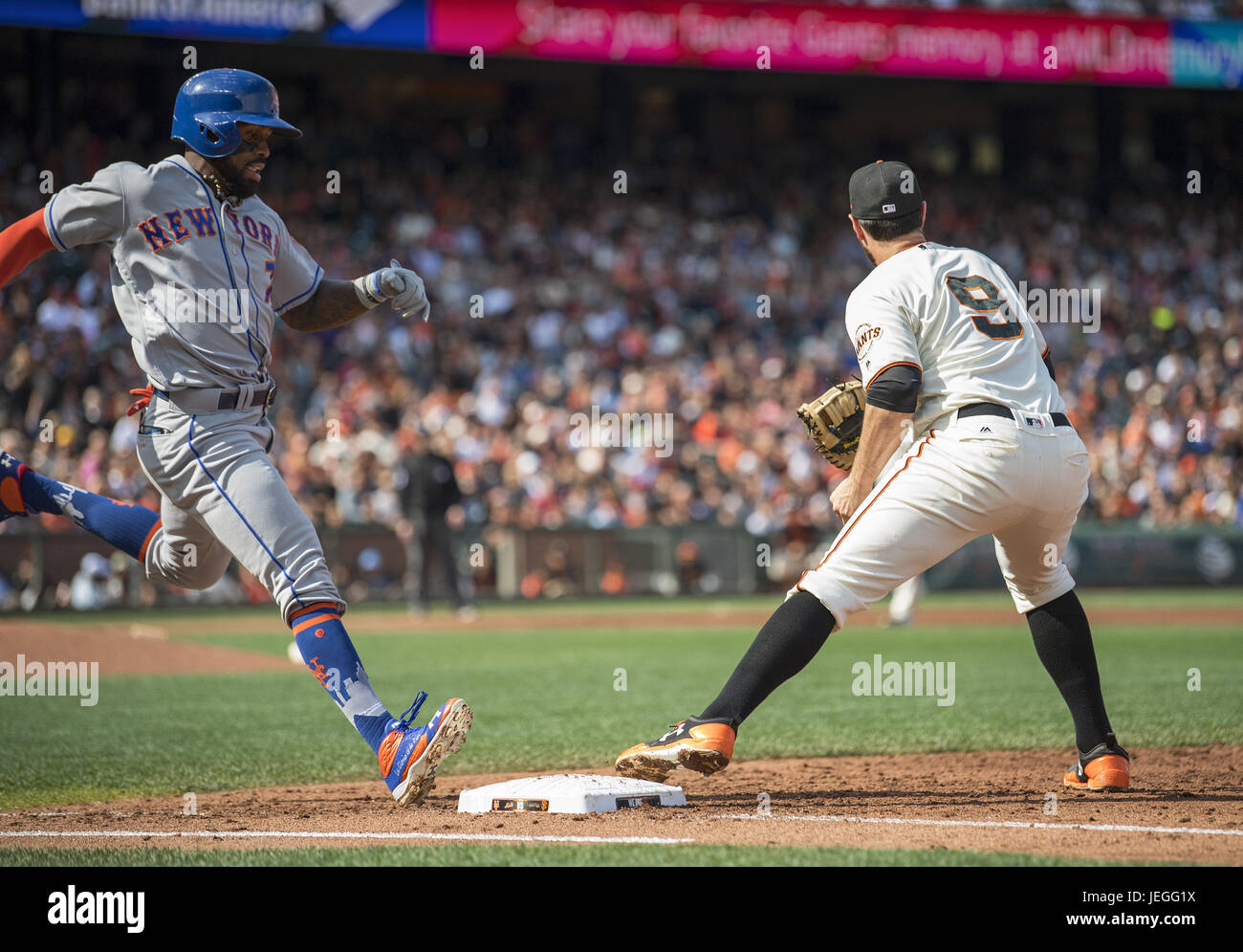 San Francisco, California, USA. 24th June, 2017. New York Mets ...