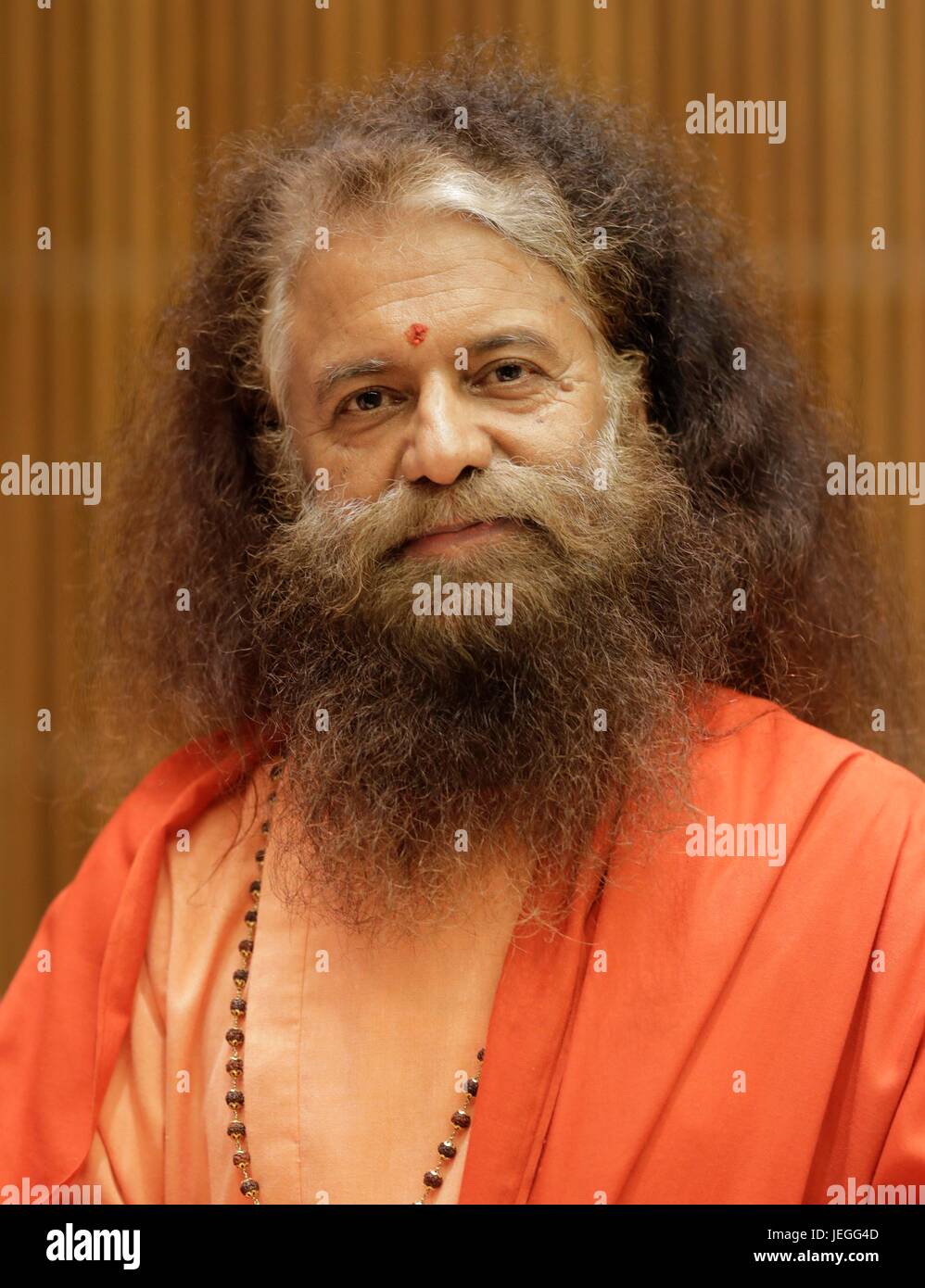 United Nations, New York, USA, June 21 2017 - Swami Chidanand Saraswati ...