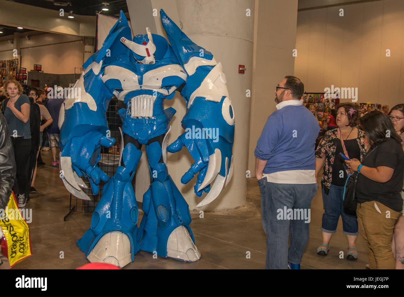 Las Vegas,USA. 24th June,2017. fan showing off his creation June 24th ...