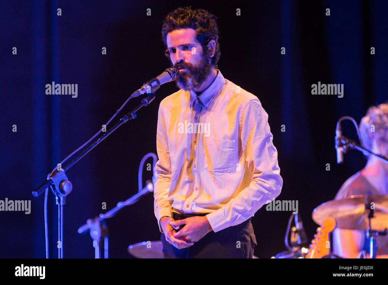 Milan, Italy. 24th June, 2017. The American singer-songwriter DEVENDRA ...