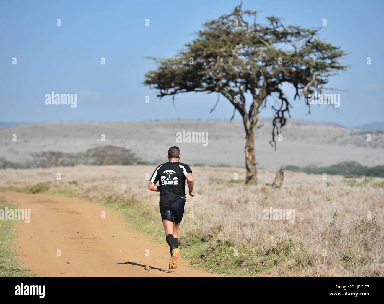 Nairobi. 24th June, 2017. A runner competes during the 2017 Safaricom ...