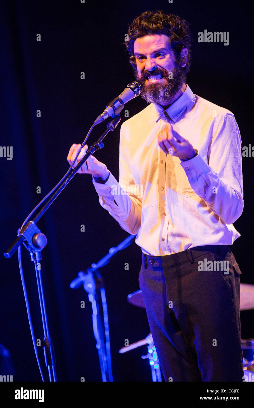 Milan, Italy. 24th June, 2017. The American singer-songwriter DEVENDRA ...