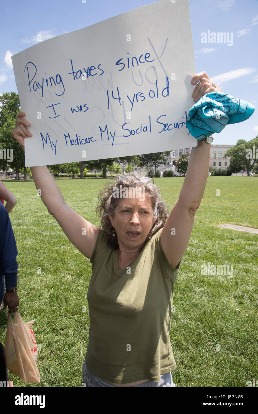 Medicare social security protest hi-res stock photography and images ...