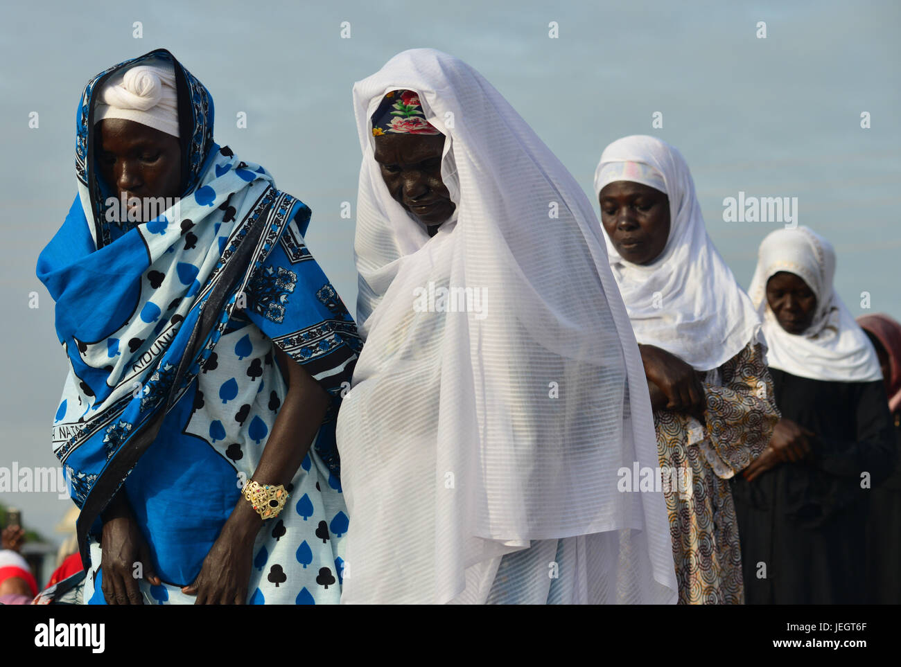 June 25, 2017 - Juba, Jubek, South Sudan - South Sudanese Muslim women ...