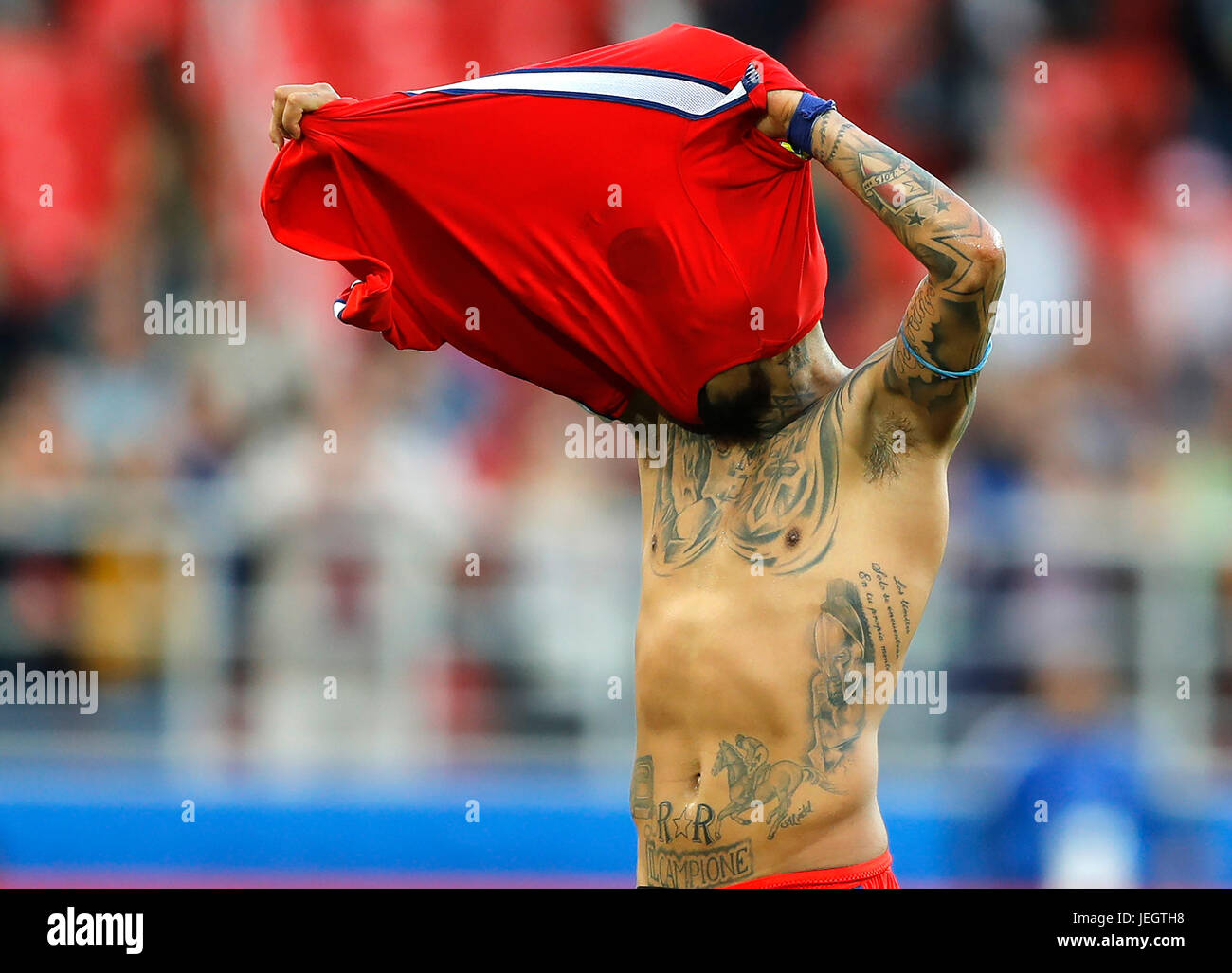 Arturo Vidal Neck Tattoos