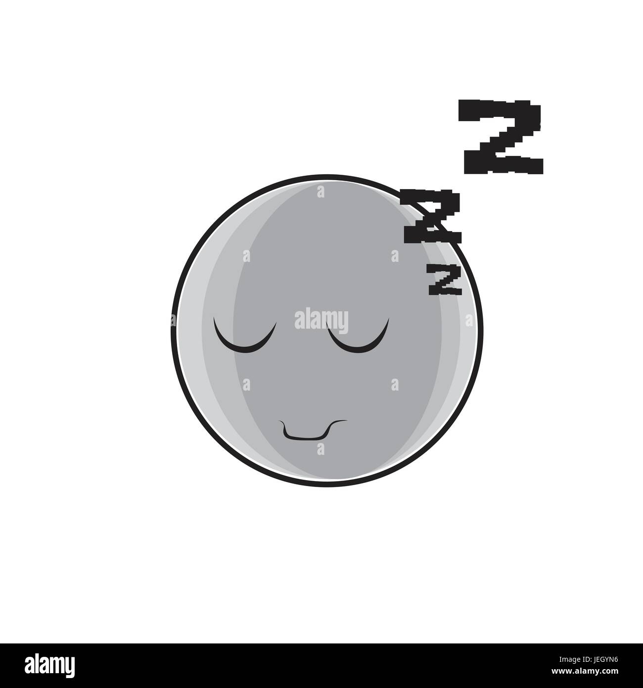 Sleeping Cartoon Face Expression People Emoticon Emoji Stock Vector ...