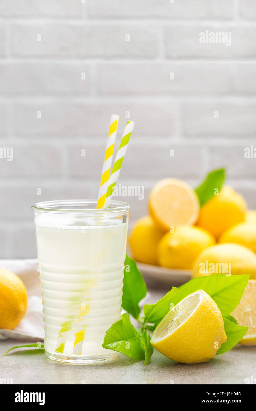 lemonade; lemon; drink; glass; juice; summer; fresh; background; fruit ...