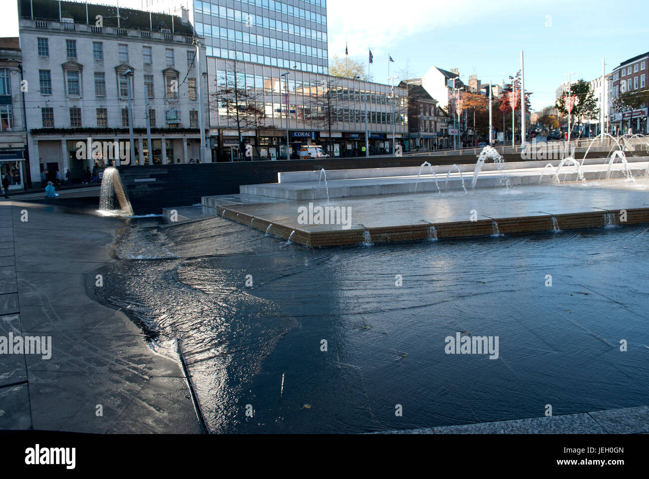 Fountain in Nottingham Stock Photo - Alamy