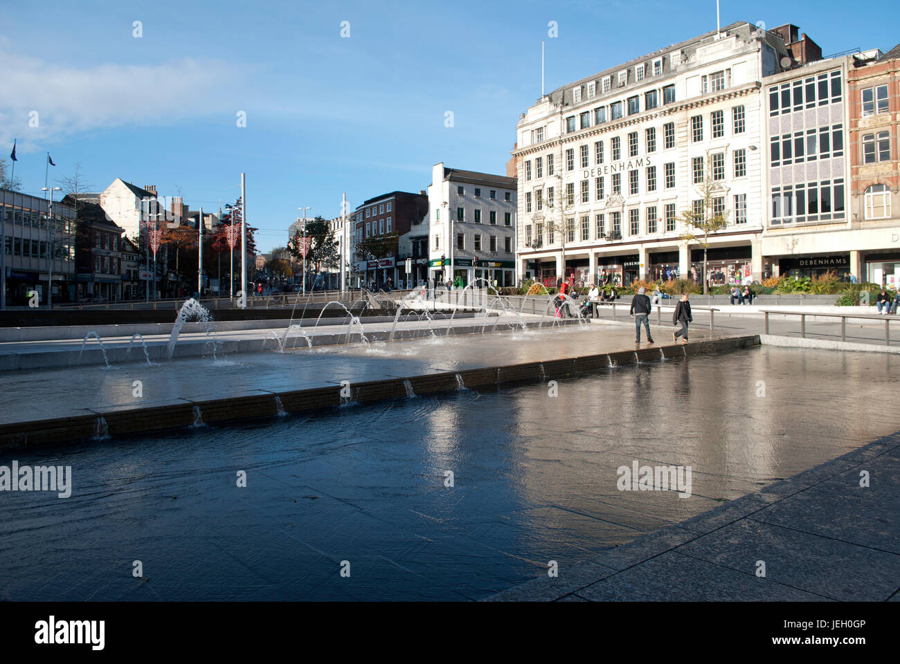 Fountain in Nottingham Stock Photo - Alamy