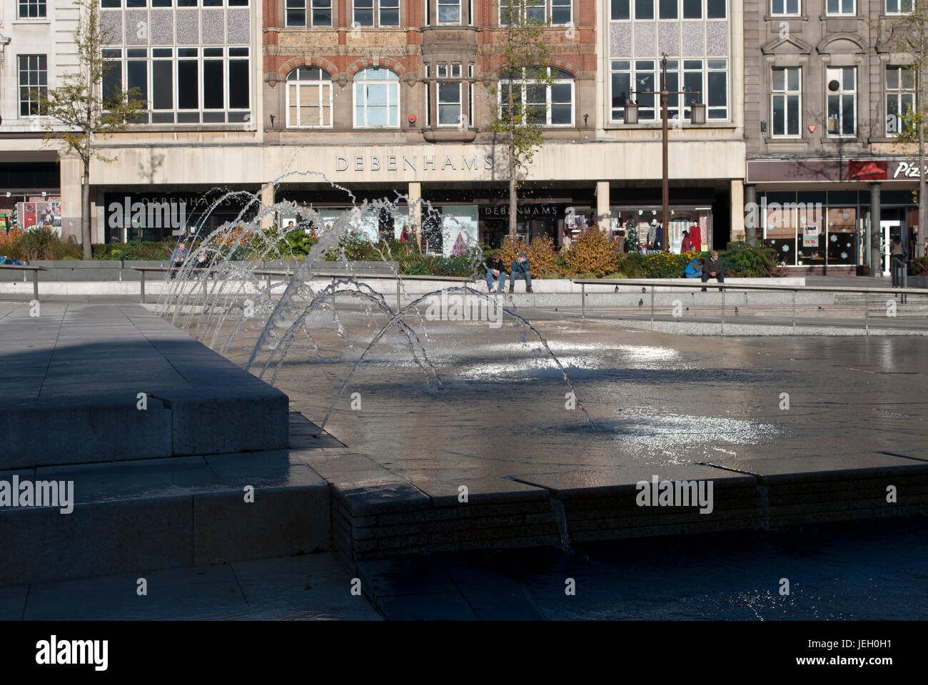Fountain in Nottingham Stock Photo - Alamy
