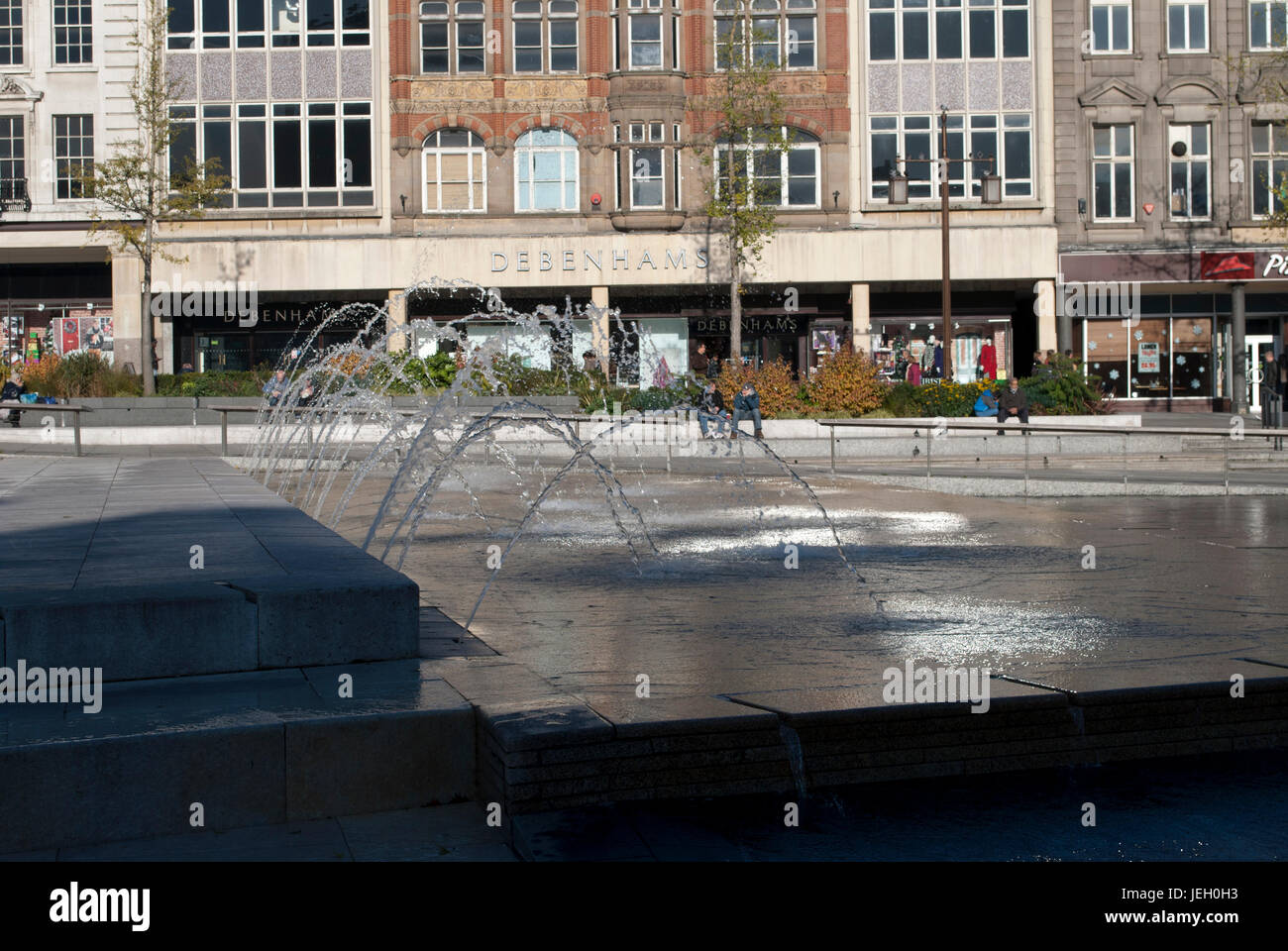 Fountain in Nottingham Stock Photo - Alamy