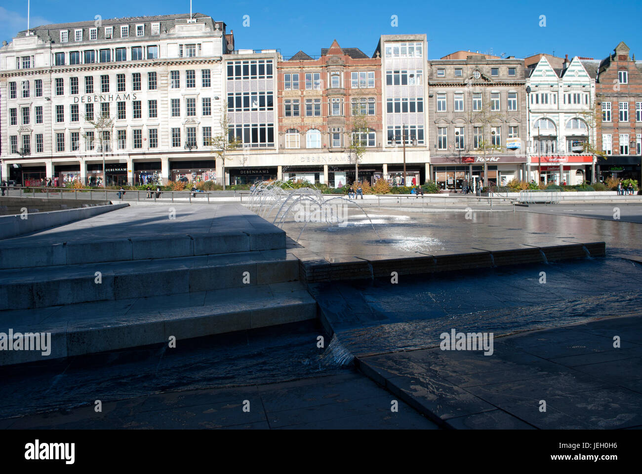 Fountain in Nottingham Stock Photo - Alamy