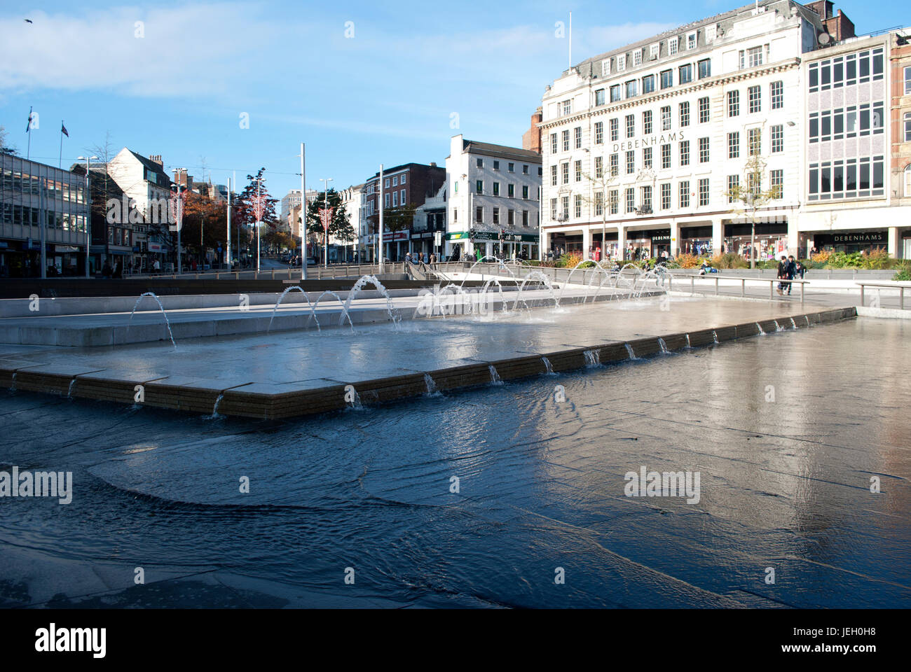 Fountain in Nottingham Stock Photo - Alamy