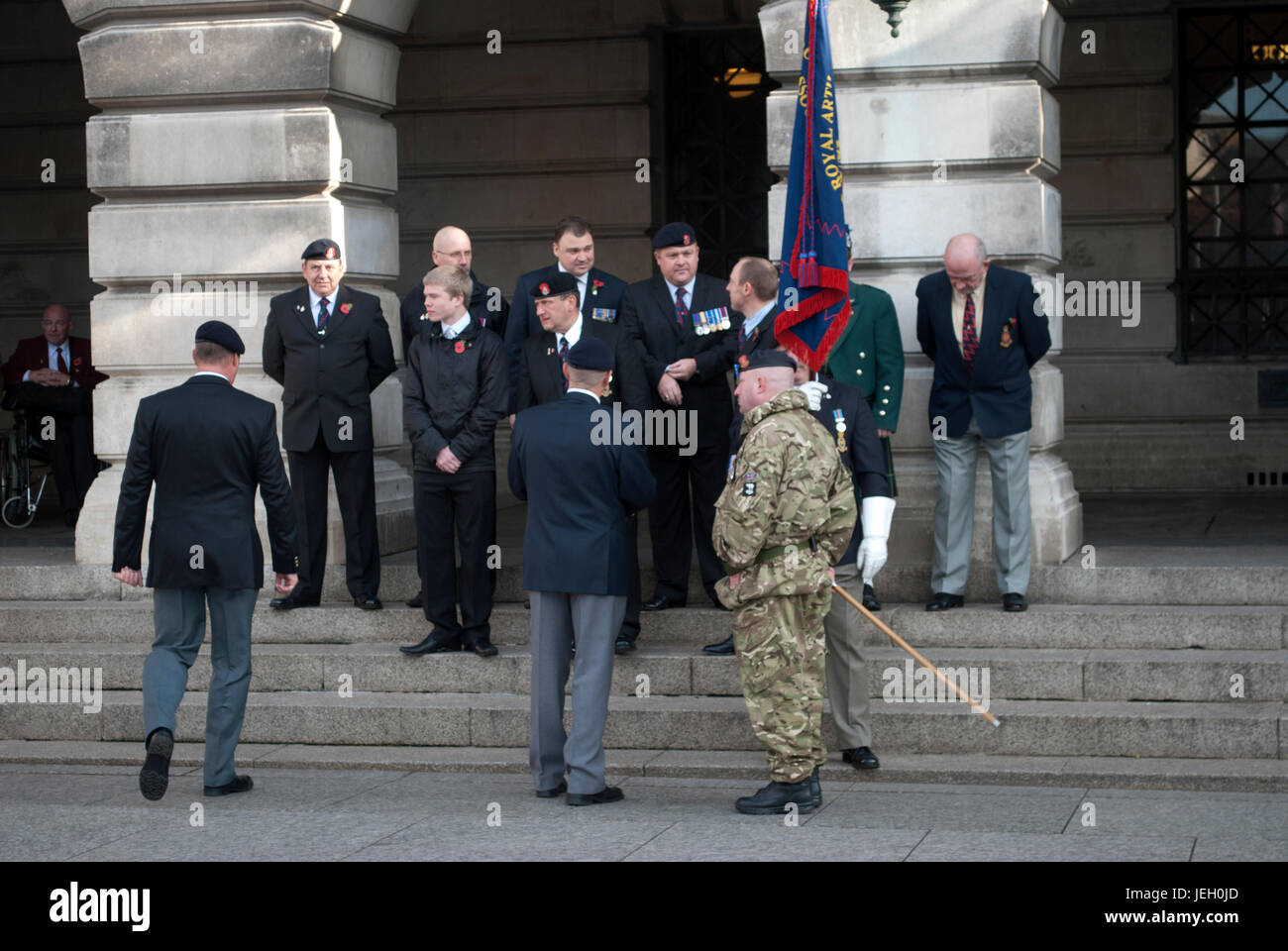 Remembrance Sunday parade in Nottingham Stock Photo - Alamy