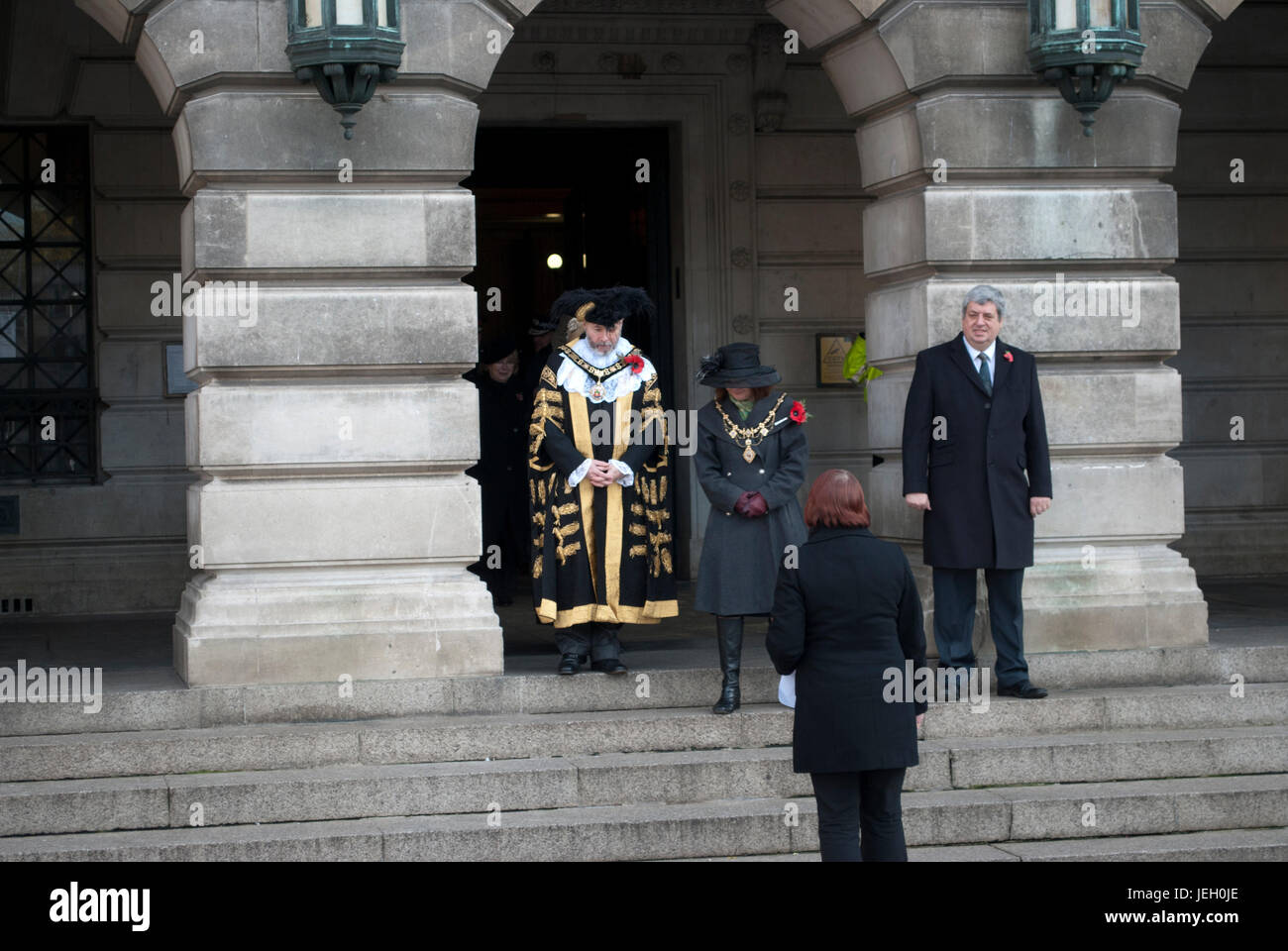 Remembrance Sunday parade in Nottingham Stock Photo - Alamy