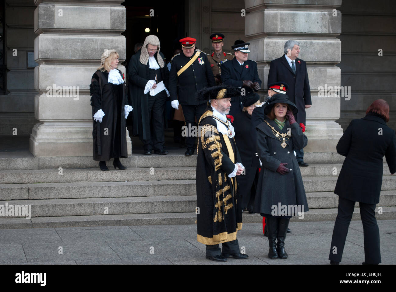 Remembrance Sunday parade in Nottingham Stock Photo - Alamy