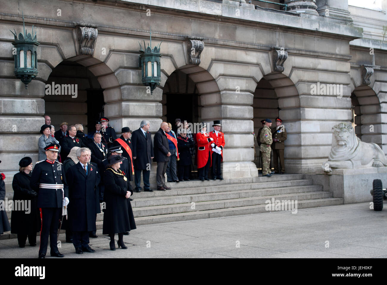 Remembrance Sunday parade in Nottingham Stock Photo - Alamy