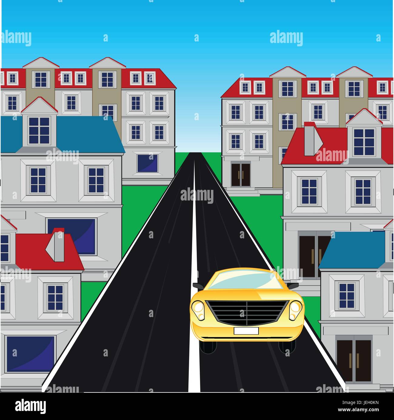 Building motion road sky Stock Vector Images - Alamy