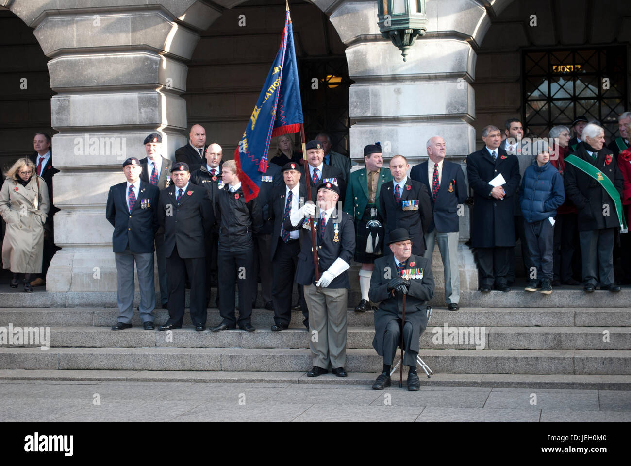 Remembrance Sunday parade in Nottingham Stock Photo - Alamy