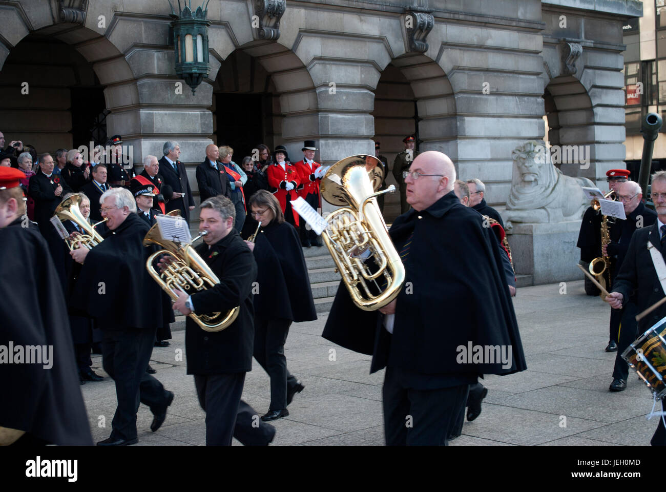 Remembrance Sunday parade in Nottingham Stock Photo - Alamy